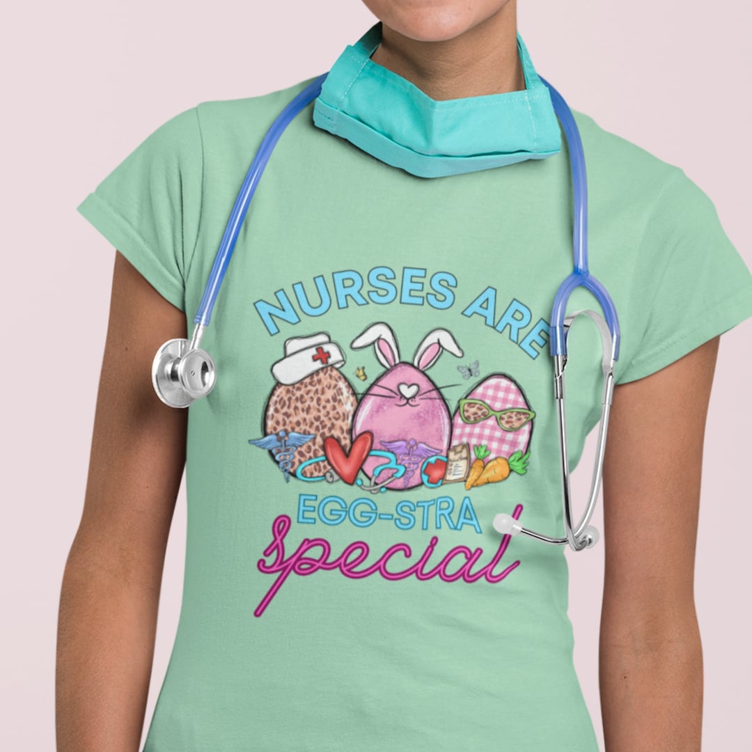Easter Nurse T-shirt, Nurses Are Egg-stra Special, Medical Bunny Nurse ...