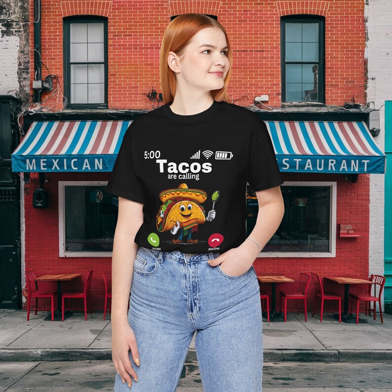 Tacos Are Calling Funny Shirt, Humorous Mexican Food Tee, Taco Lover ...