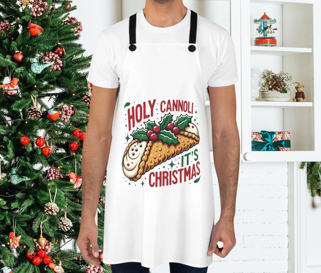 Holy Cannoli Apron - Italian Family Cannoli Baking Holiday, Italy ...