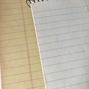 2 Lined Paper Tablets Partially Used Legal Size Pad & - Etsy