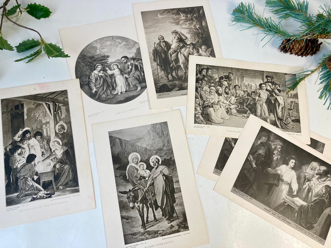 7 Perry Pictures Prints 5x8 Nativity Child Jesus Bible Story - Etsy