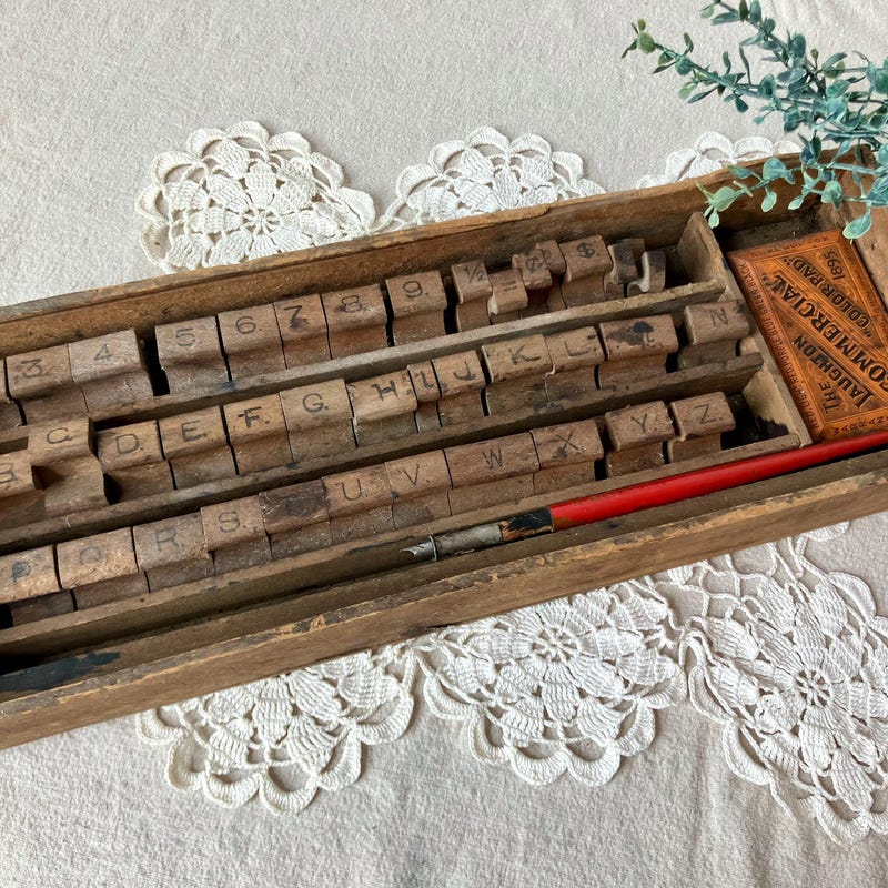 Antique Printers Tray - Etsy