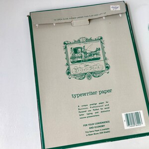 Box Eaton Typewriter Paper Stagecoach Graphics 17 Sheets Gray Cotton ...