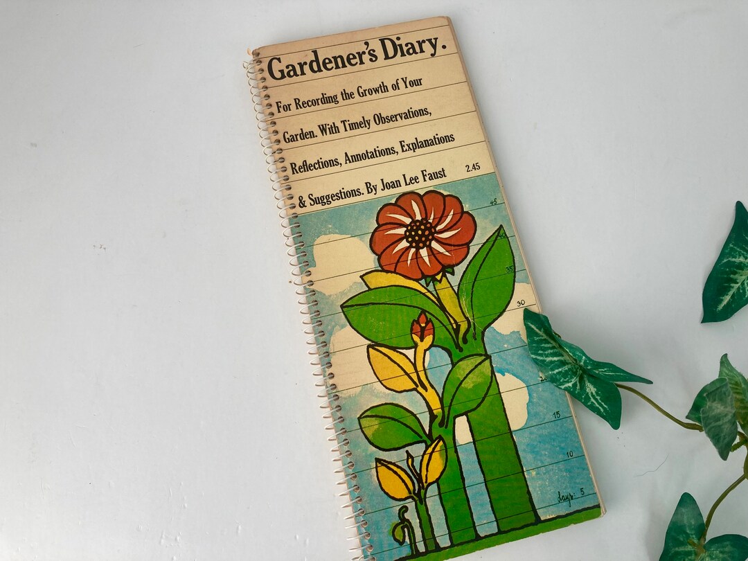 Spiral Gardeners Diary Book Journal Charts Records Notebook by Joan Lee ...
