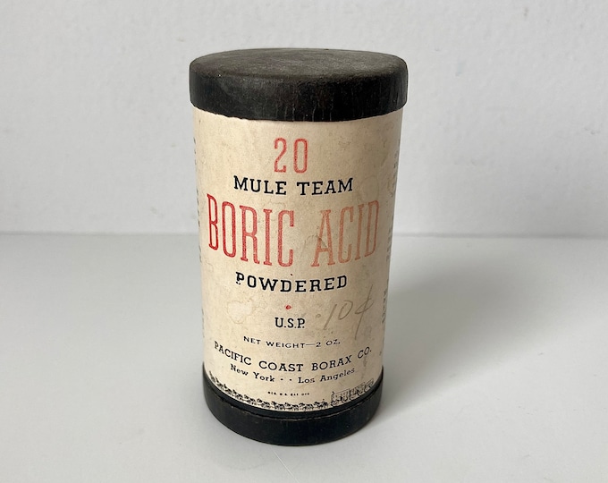 Boric Acid Box Can Mule Team Borax Co Medicine Pharmacy Health ...