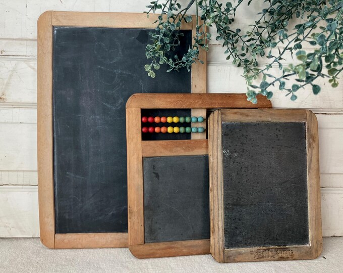 Choice 1 Slate Chalk Board Beaded Abacus, 6x9 Children’s Hand Held ...