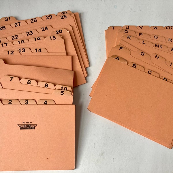 Index Card Dividers - Etsy
