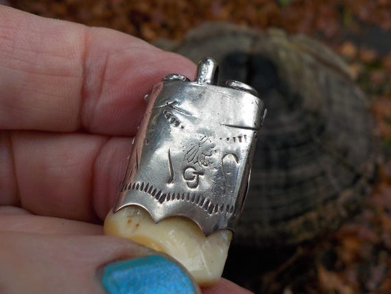 Vintage Sterling Spirit Guide Genuine Elk Deer Bugler… - Gem
