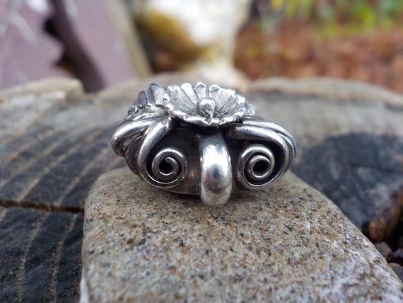 Vintage Sterling Spirit Guide Genuine Elk Deer Bugler… - Gem