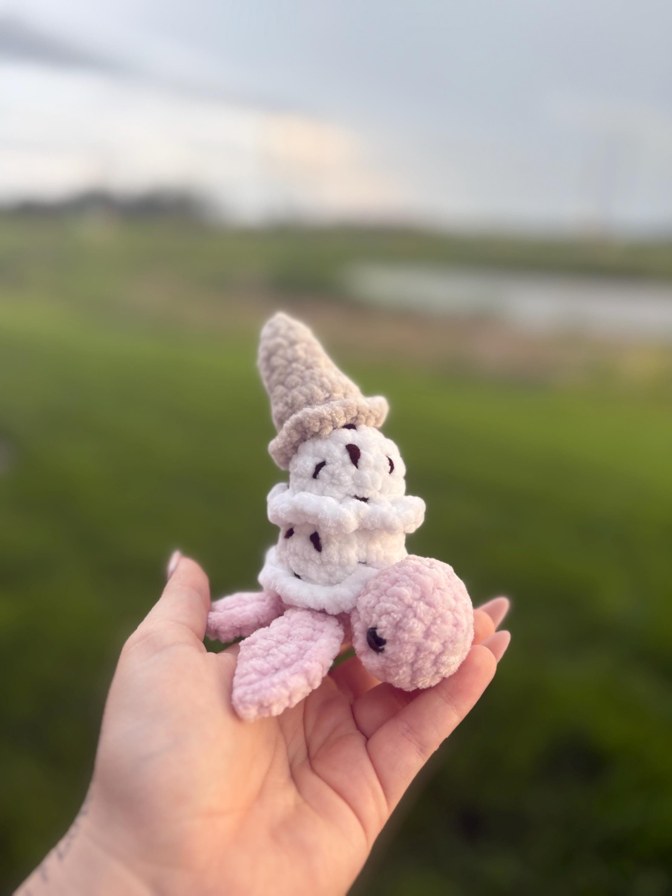 Handmade Ice Cream Cone Turtle | Gifts | Collect | Plush - Etsy