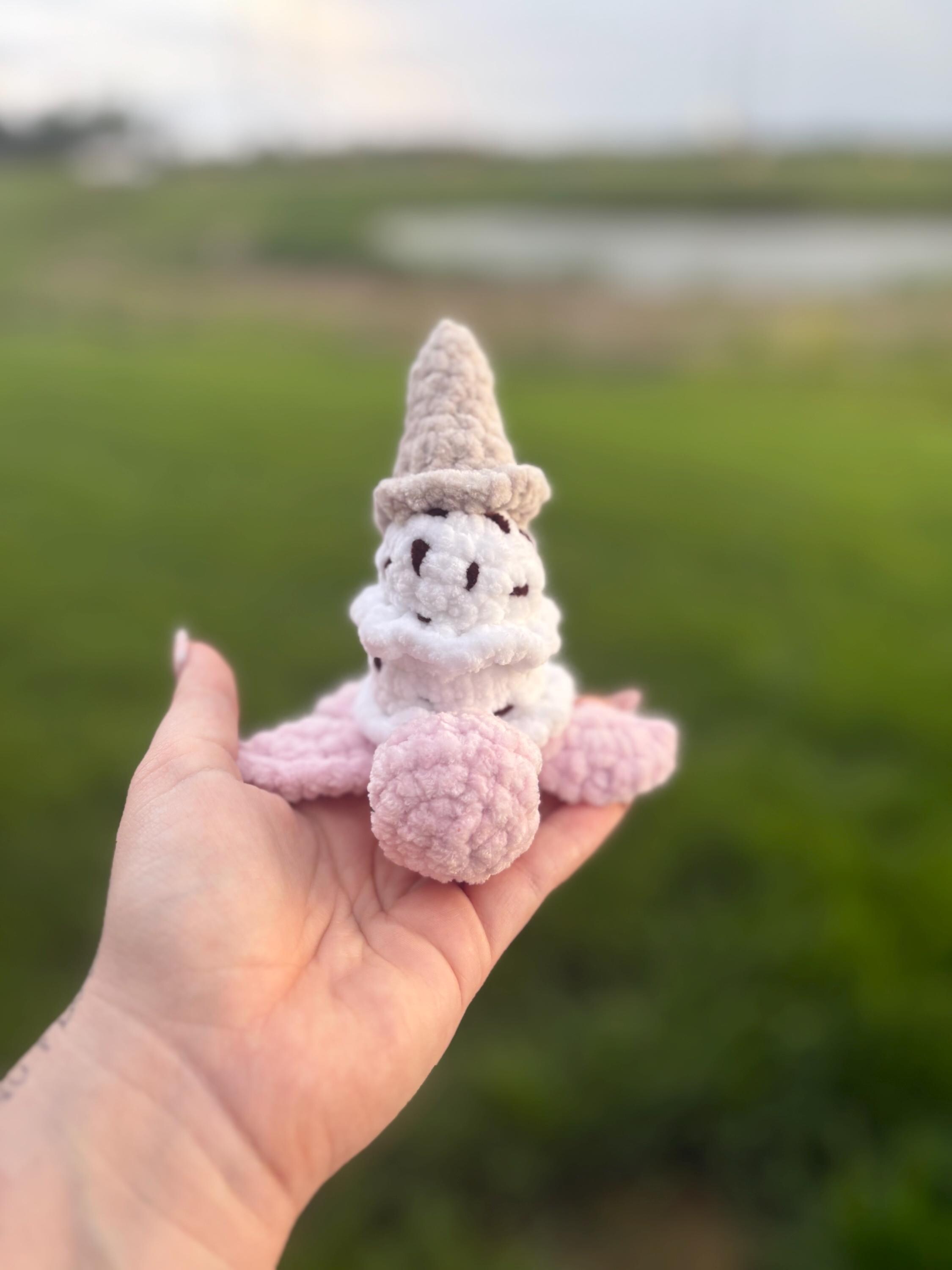 Handmade Ice Cream Cone Turtle | Gifts | Collect | Plush - Etsy
