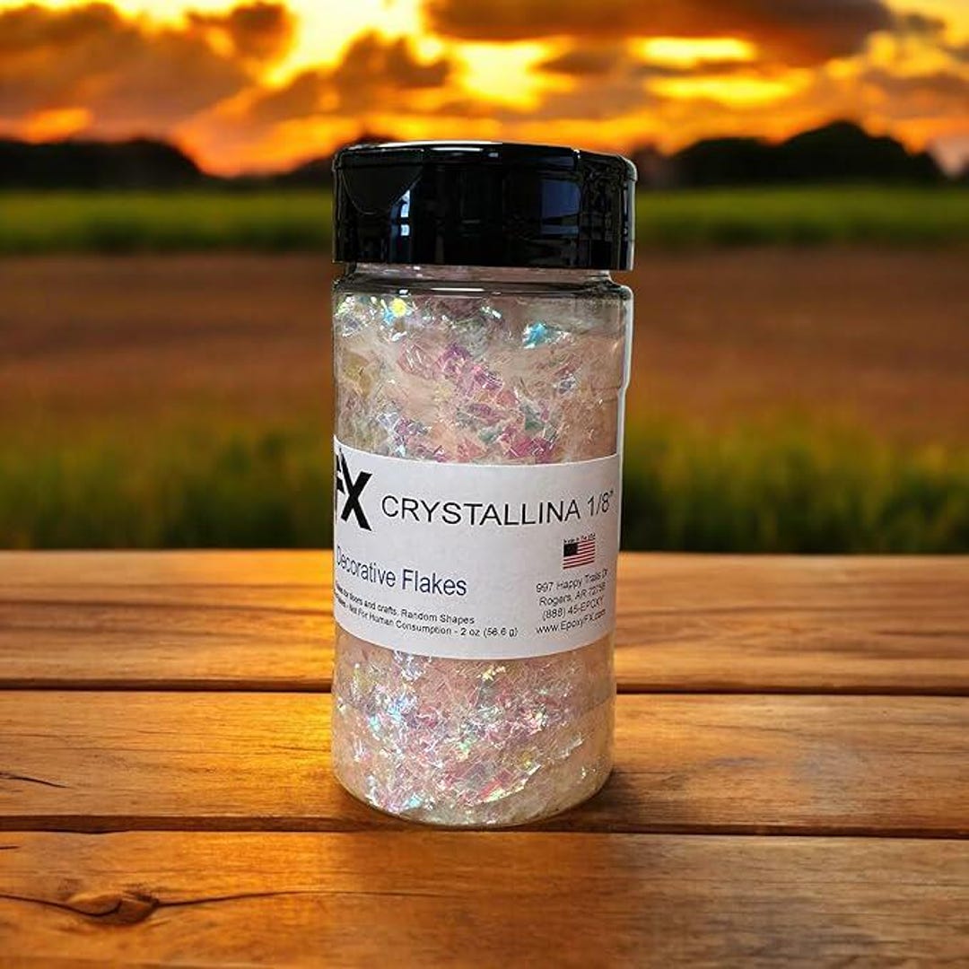 CRYSTALLINA - 2 Oz Craft Glitter, Chunky Glitter for Crafts, Sparkles ...