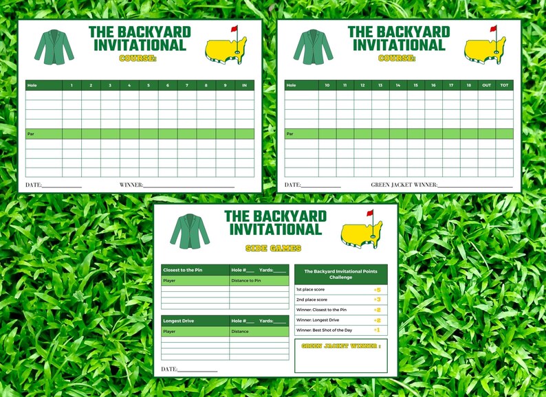 Golf Scorecard - EDITABLE TEMPLATE (link in File Download) and ...