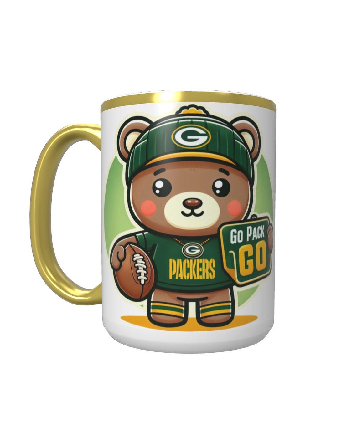 Green Bay Packers Bear PNG: Football Fan Art (digital Download, 416 DPI ...