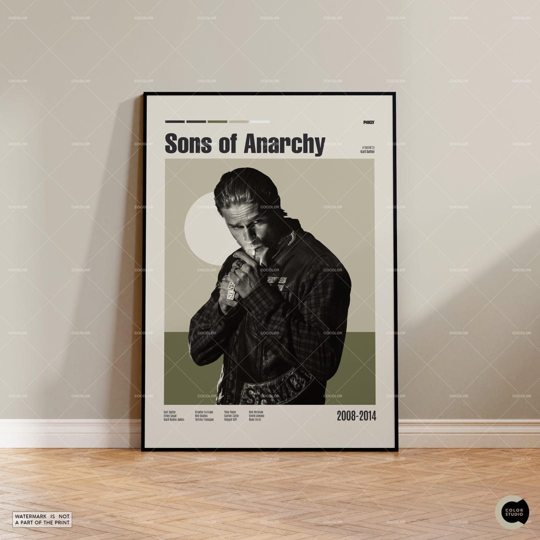 Sons of Anarchy, Kurt Sutter, Retro Movie Poster, Midcentury Modern ...