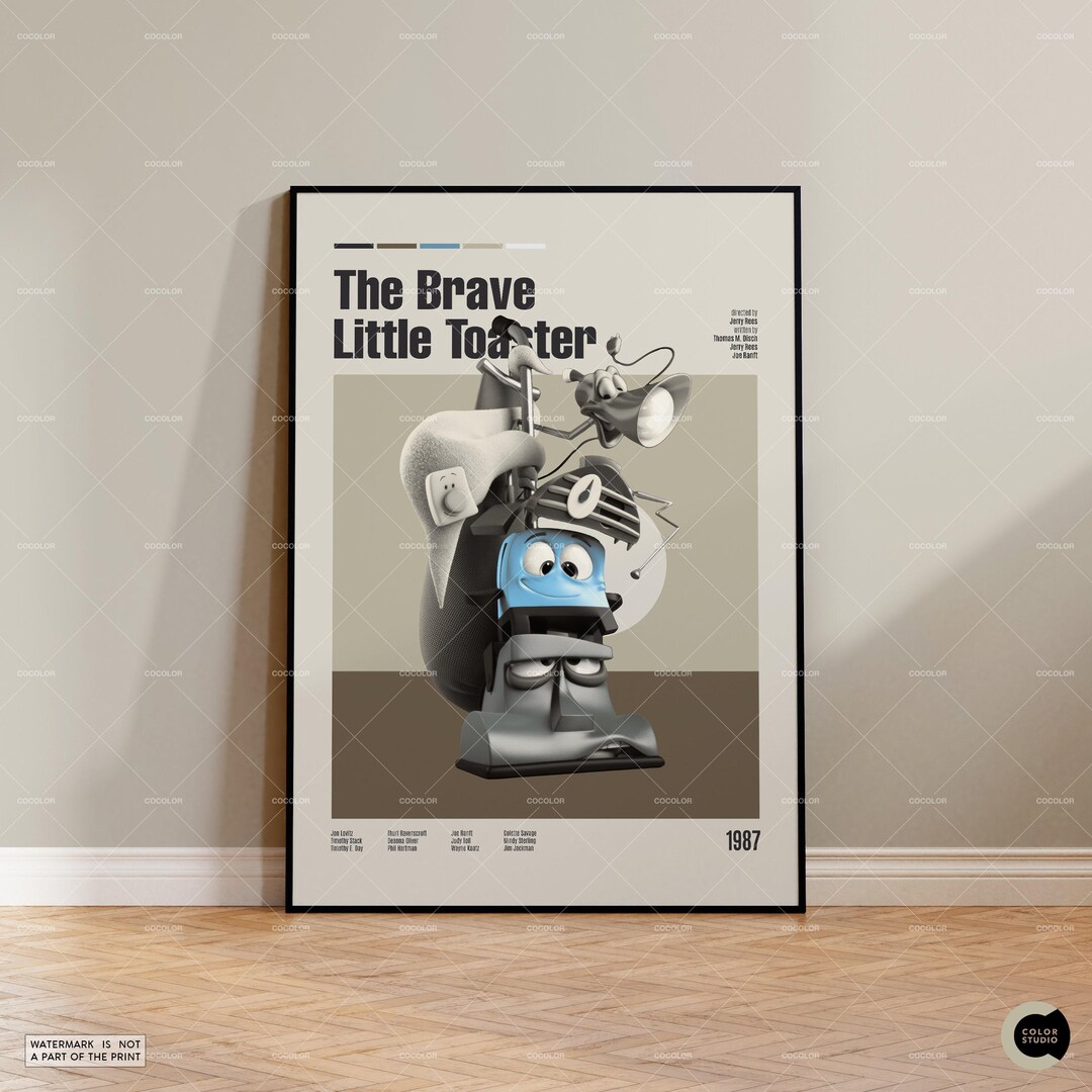 The Brave Little Toaster, Retro Movie Poster, Midcentury Modern, Retro ...