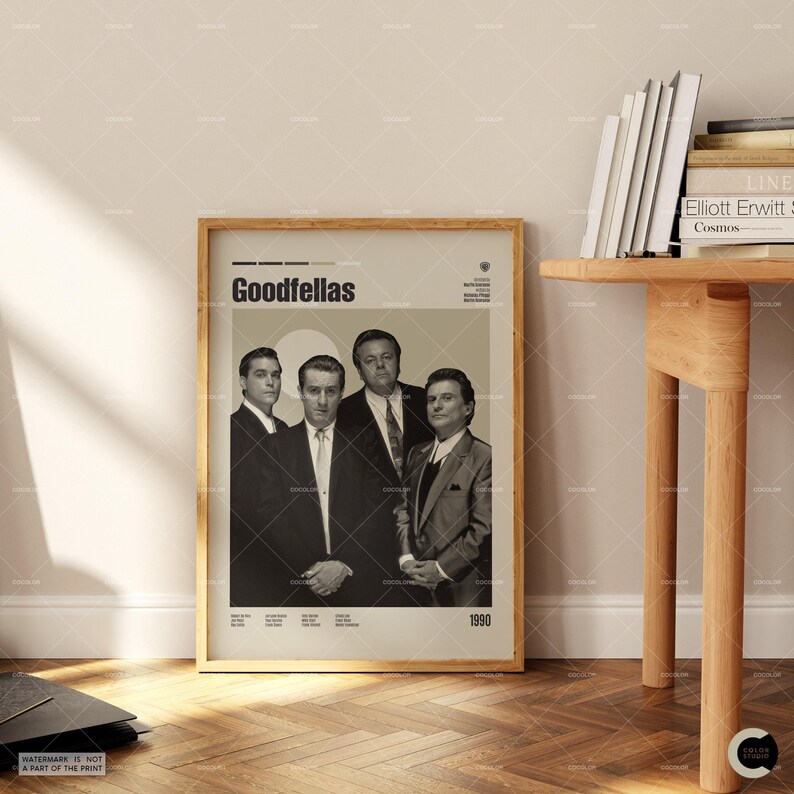 Goodfellas, Retro Movie Poster, Midcentury Modern, Retro Tv Show Poster ...