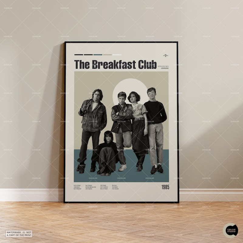 The Breakfast Club Poster - Etsy