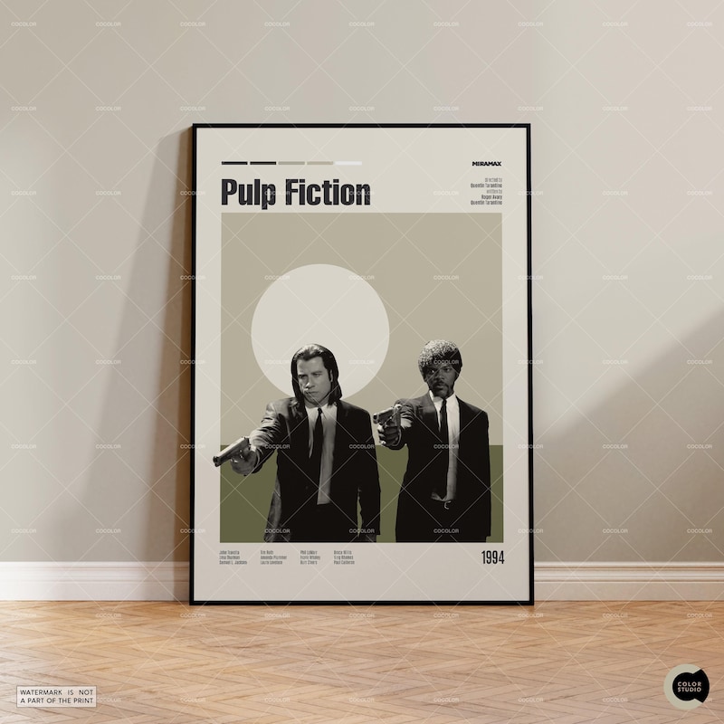 Pulp Fiction Poster - Etsy