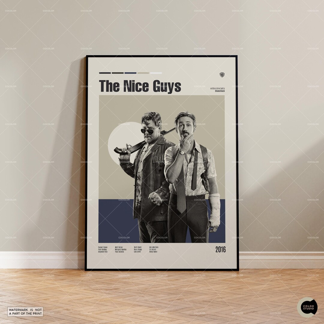 The Nice Guys, Retro Movie Poster, Midcentury Modern, Retro Tv Show ...