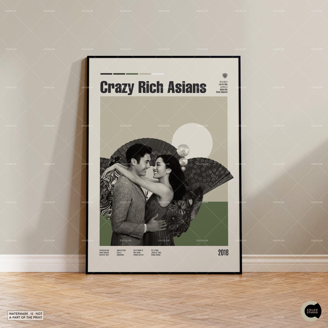 Crazy Rich Asians, Retro Movie Poster, Midcentury Modern, Retro Tv Show ...