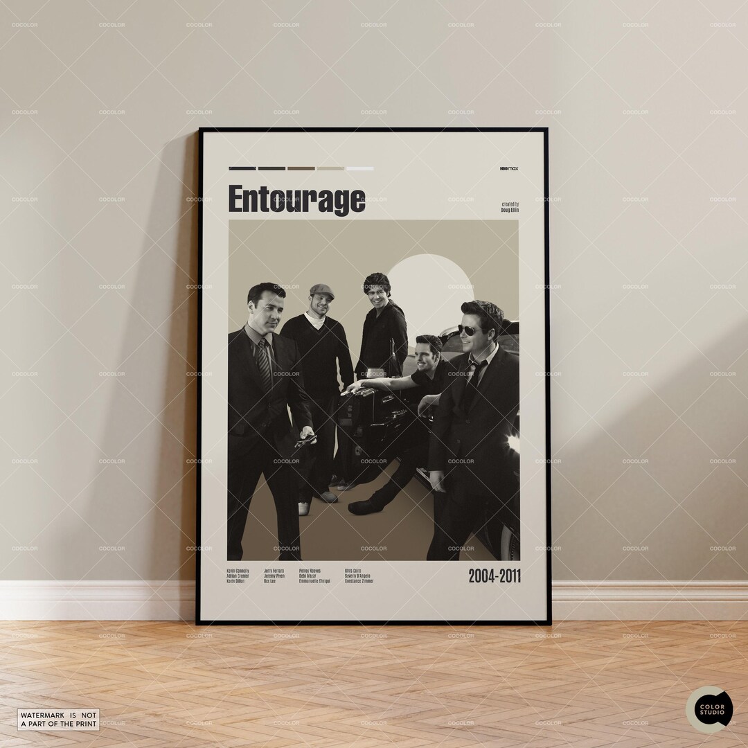 Entourage, Doug Ellin, Retro Modern Movie Poster, Vintage Inspired ...