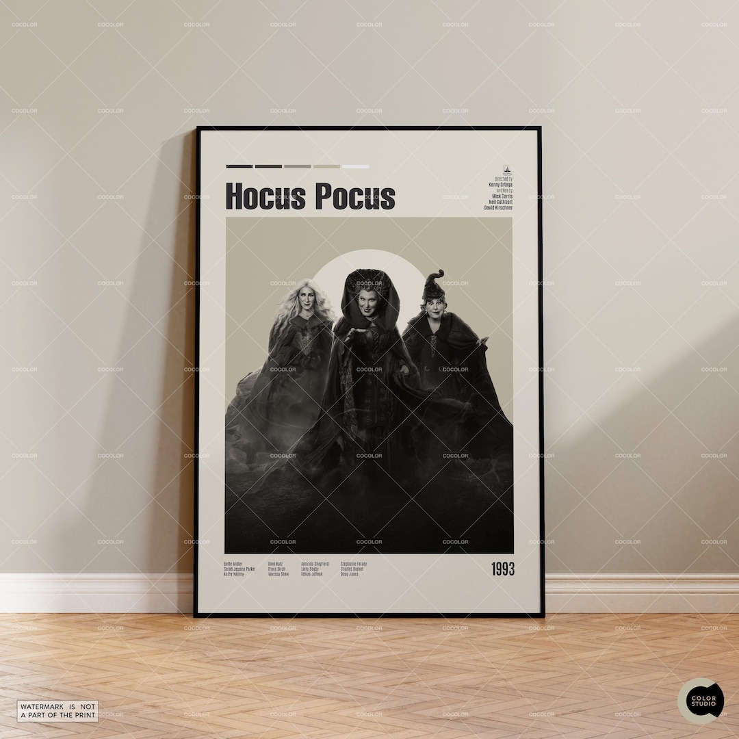 Hocus Pocus, Retro Movie Poster, Midcentury Modern, Retro Tv Show ...