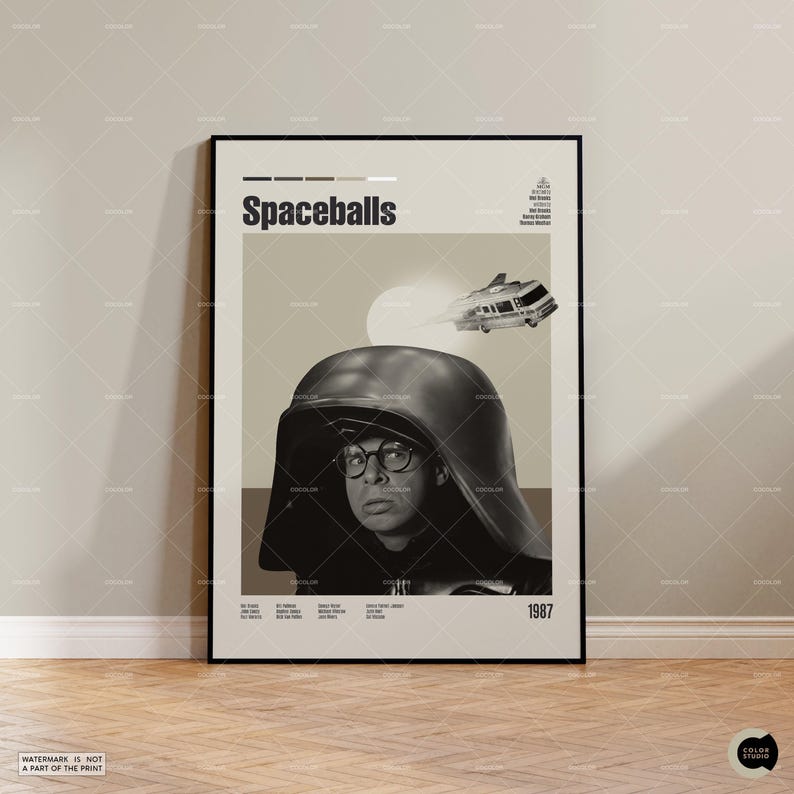 Spaceballs, Retro Movie Poster, Midcentury Modern, Retro Tv Show Poster ...