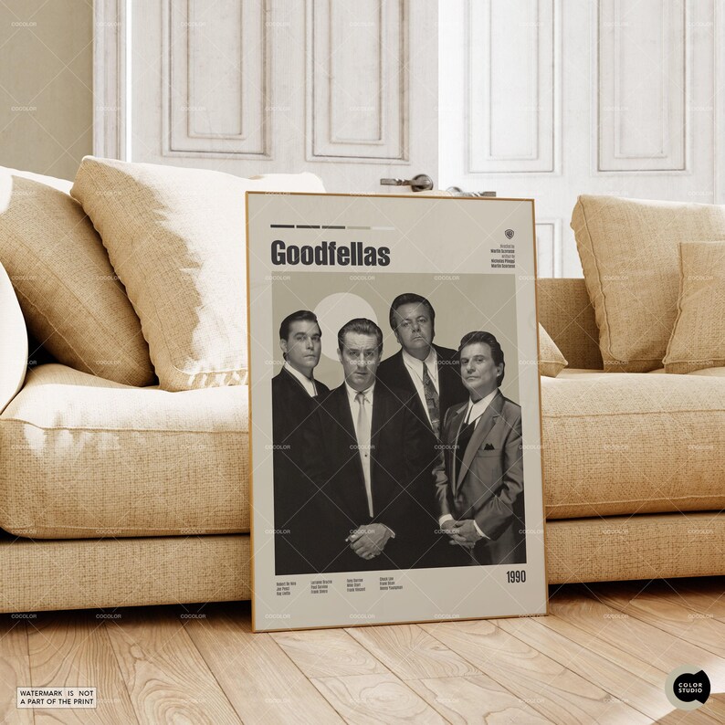 Goodfellas, Retro Movie Poster, Midcentury Modern, Retro Tv Show Poster ...