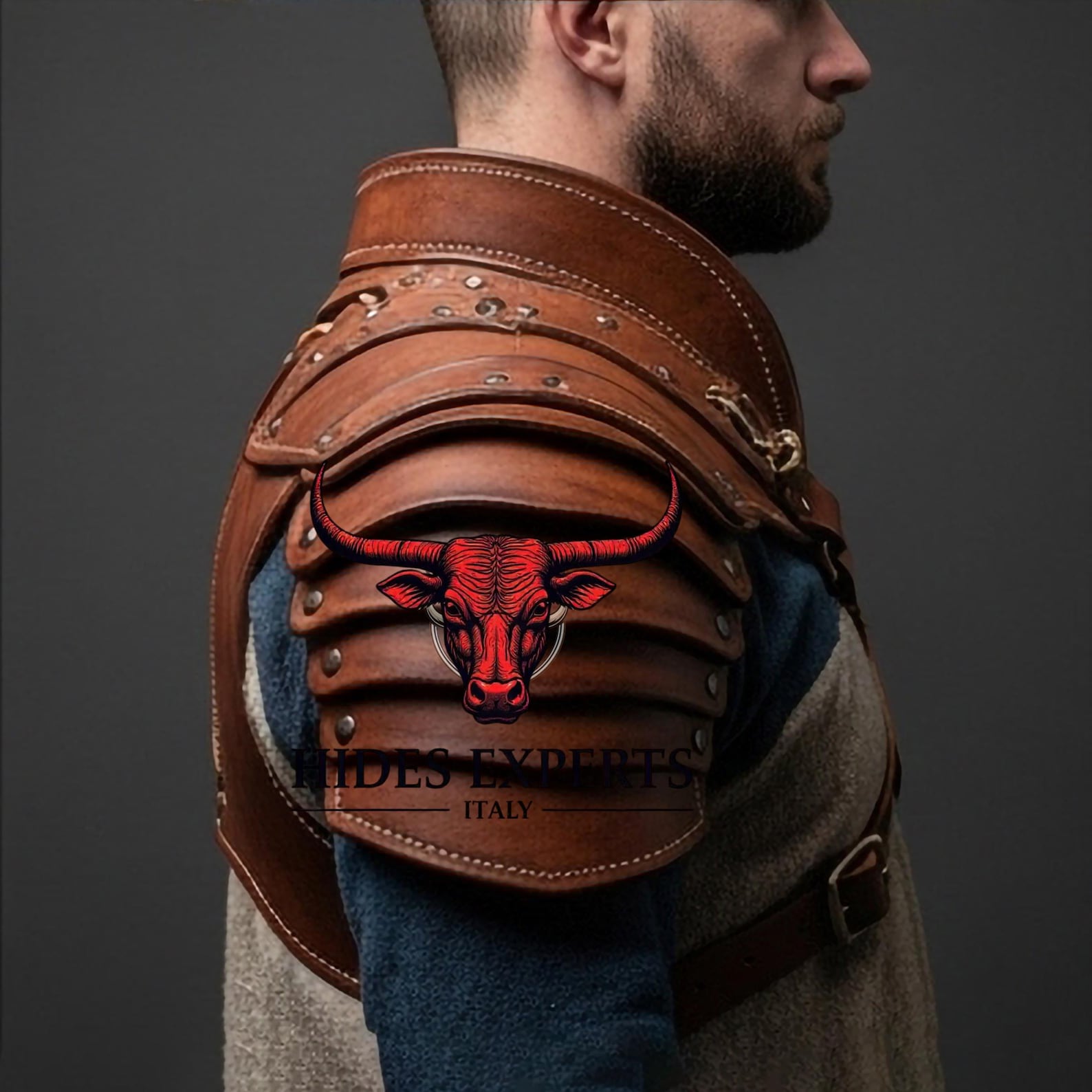 Handmade Leather Gladiator Shoulder Armor, Viking Cosplay Pauldron - Etsy
