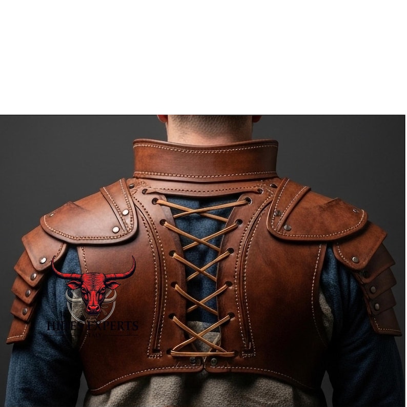 Handmade Leather Gladiator Shoulder Armor, Viking Cosplay Pauldron - Etsy
