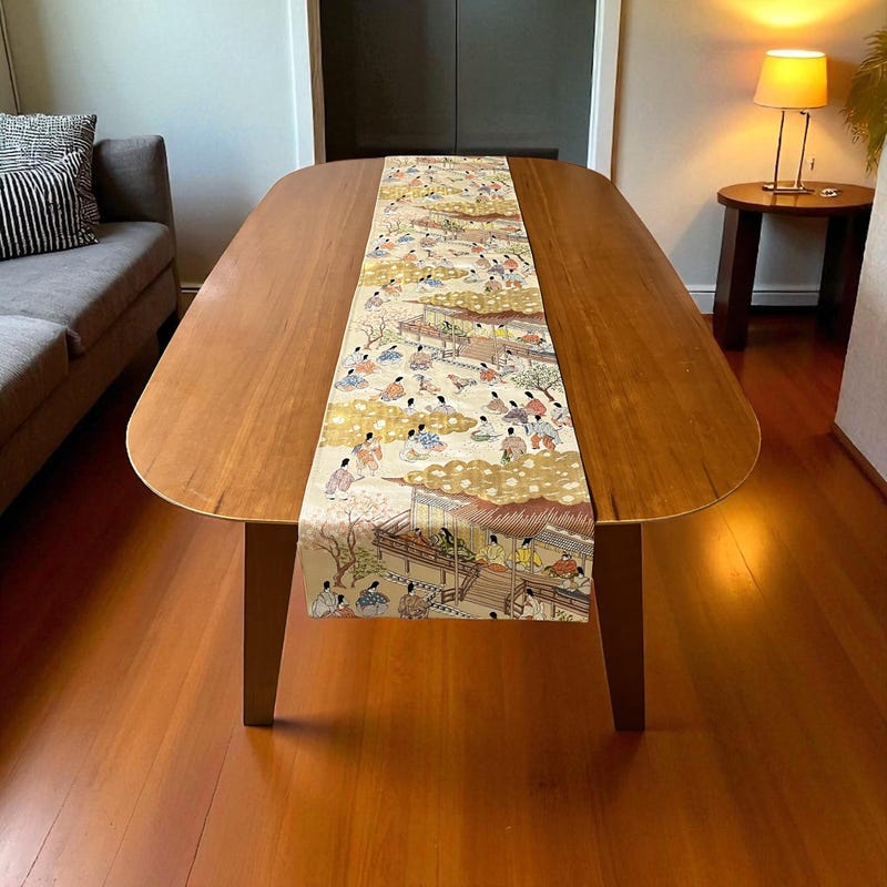 Japanese Table Runner - Etsy