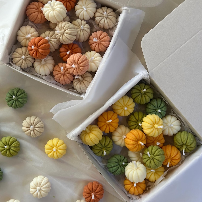Small Fall Themed Candles - Etsy