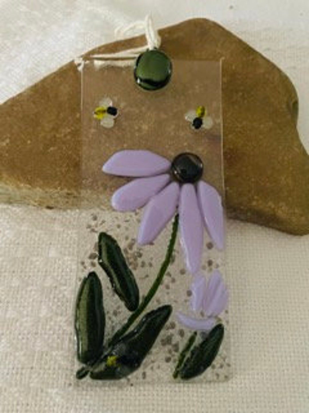 Fused Glass Nature Flower Garden Panel Sun-catchers - Etsy