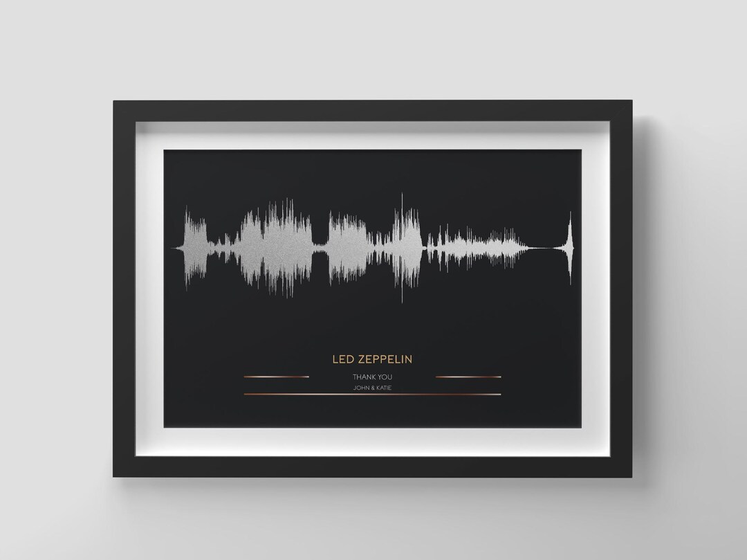 Custom Sound Wave Art,soundwave Art Print,music Wall Art,wedding Song ...