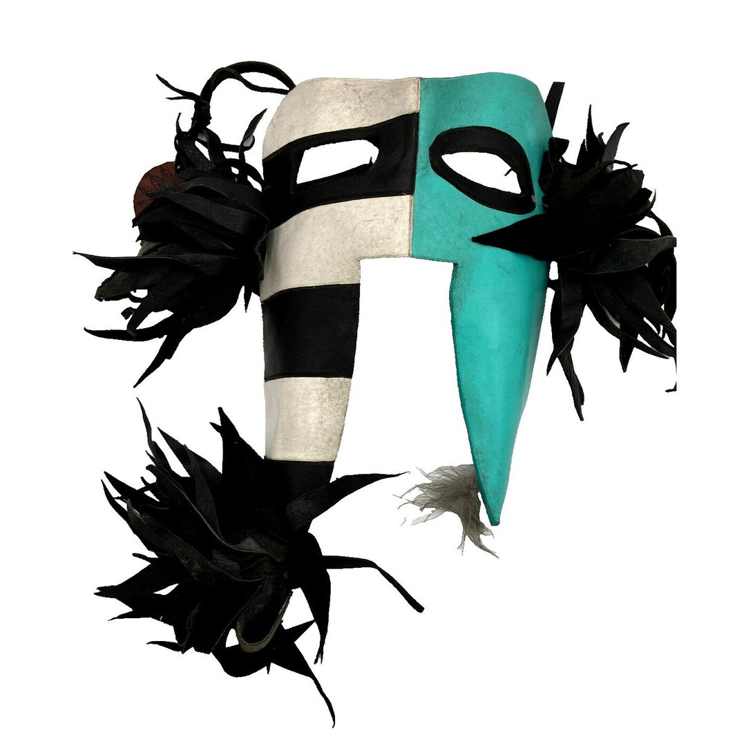 Handcrafted Signed HLA Zuni Leather Mask Native Crafts - Etsy