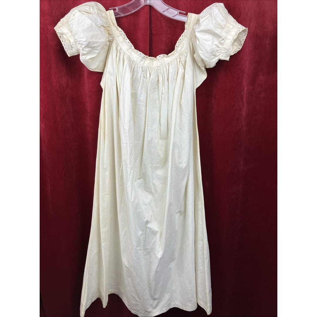 Rare Regency Fancy Chemise Puff Sleeve Corset Cover Nightgown 1820 - Etsy