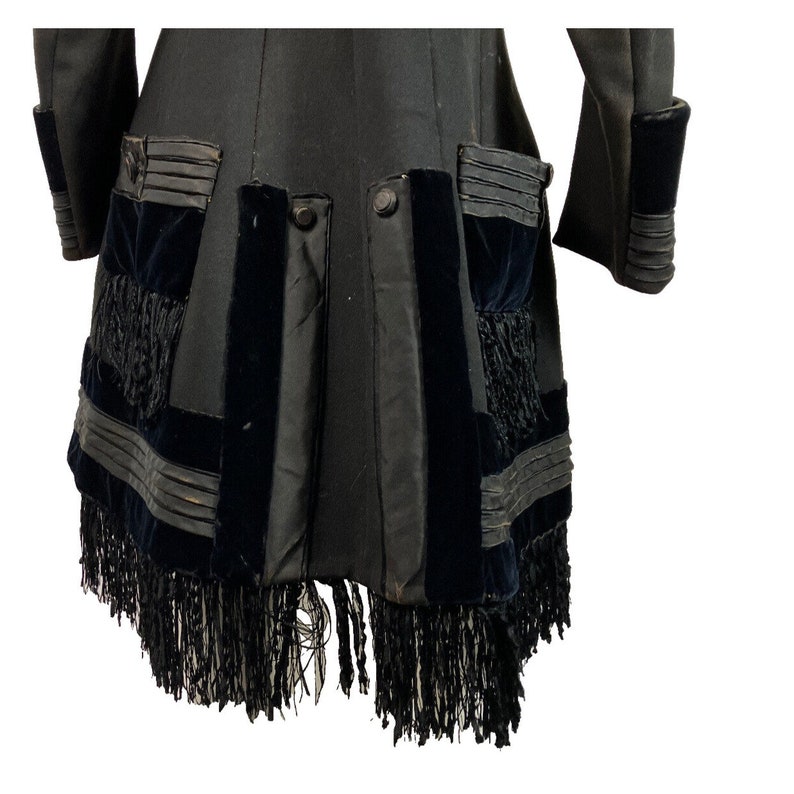 RARE C 1880 - 82 Natural Form Bustle Era Coat Travel Wool Carriage ...
