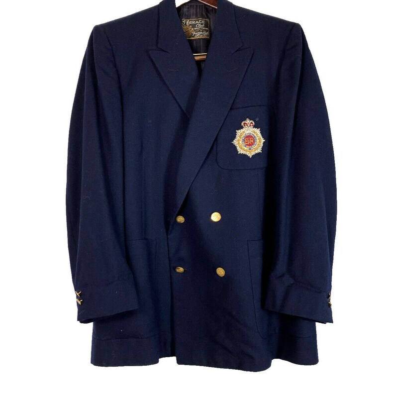 Named Classic Navy Jacket Queen Elizabeth II Royalty Bullion Embroidery ...