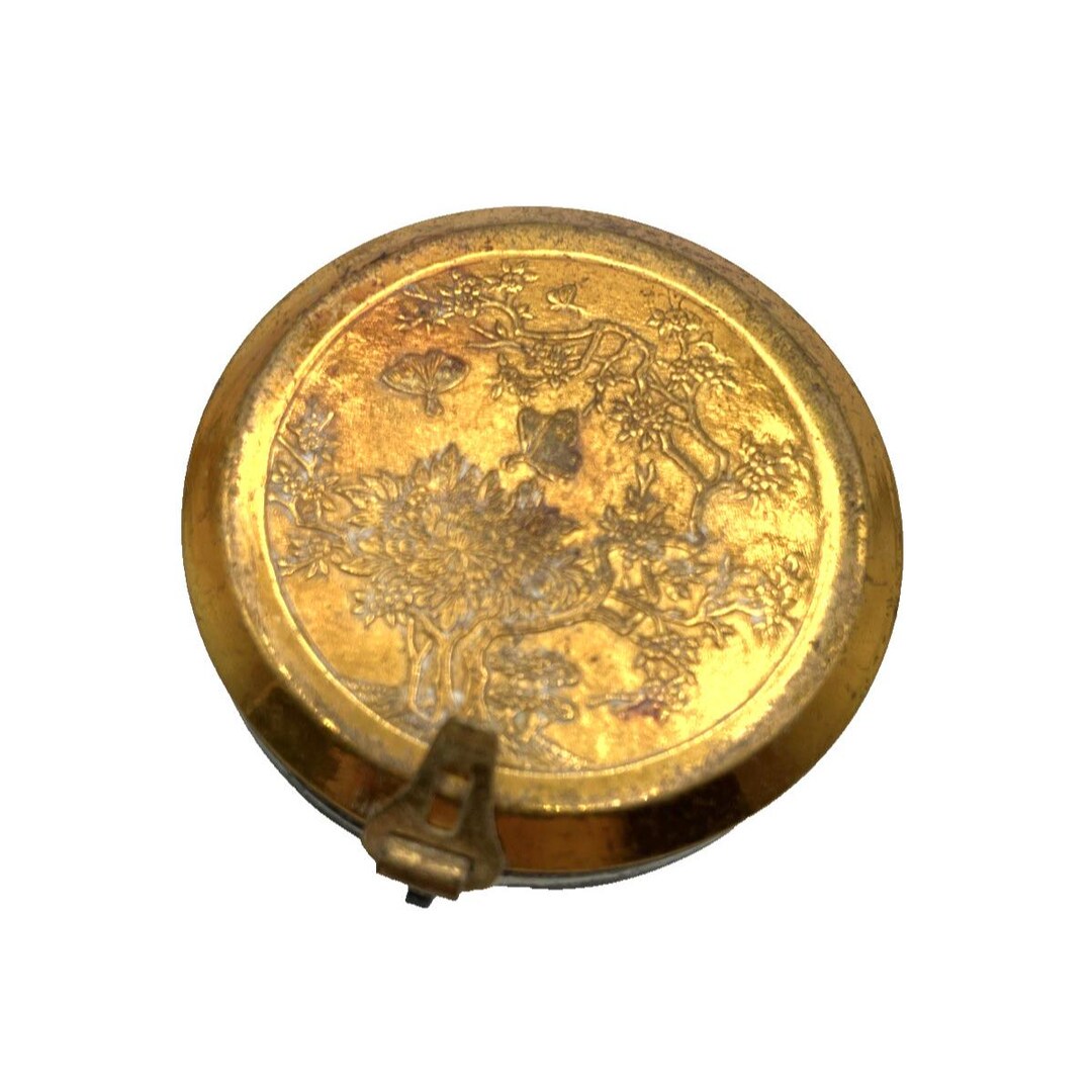 Small Creme Rouge Footlights Mirror Compact 30s 40s - Etsy