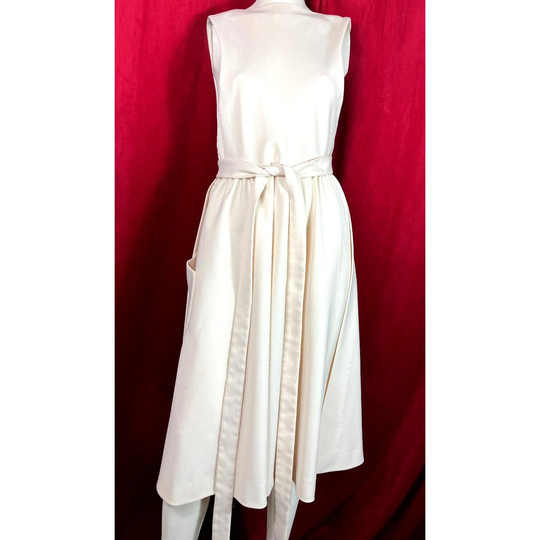 RARE 70s Halston Braniff Airlines Serving Apron Hostess Stewardess ...