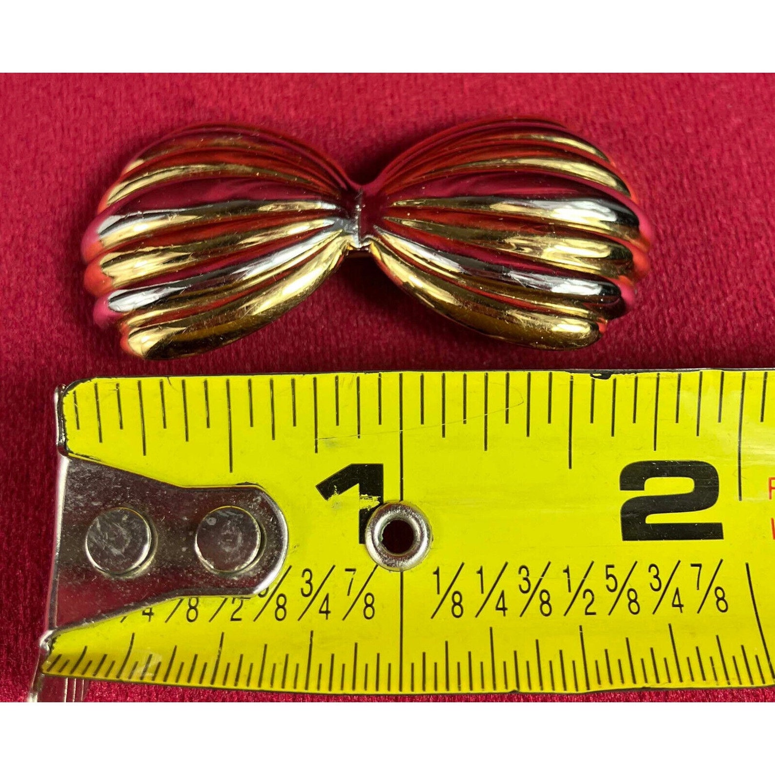 Vintage Nina Ricci Silver Gold Tone Bow Pin - Etsy