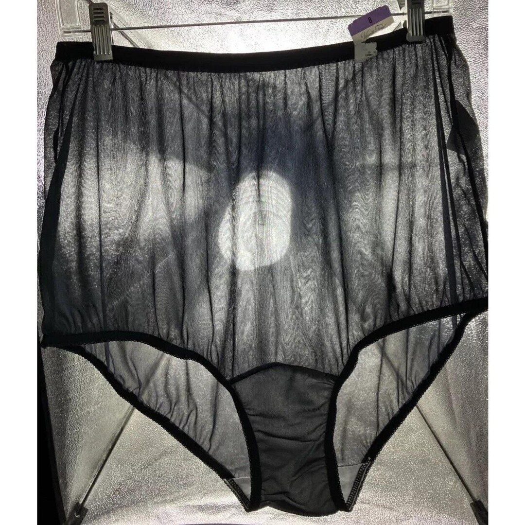 8 NOS NWT Vanity Fair Sheer Nylon Silky Granny Panty Black 15012 Vintage Pin up Sissy - Etsy