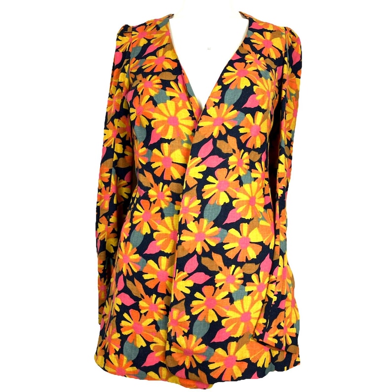 RARE Biba Vintage 60s 70s Flower Power Jacket - Etsy