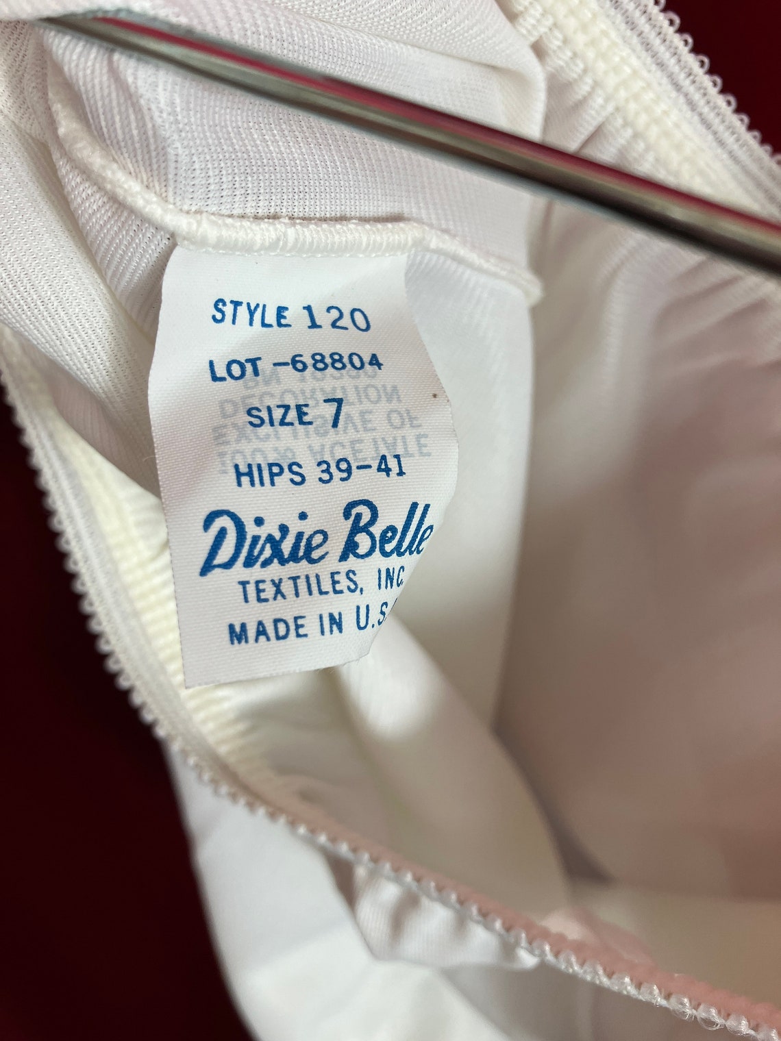 Sz 7 NWT 26-40 Waist Dixie Belle Nylon Acetate Panty Granny Pin up ...