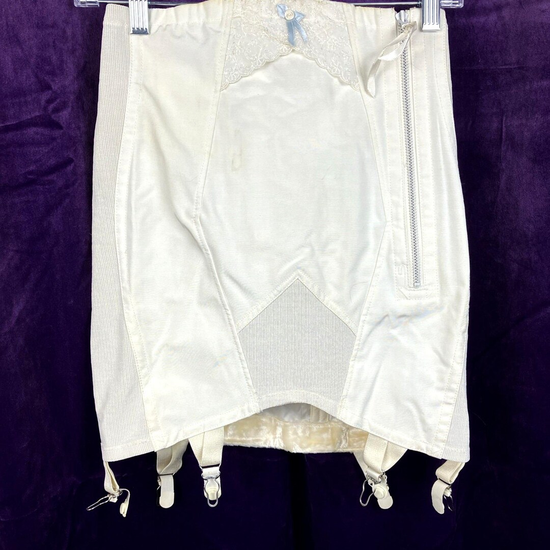 Exc Sz 29 30s 40s Nemo Foundation High Waist Bottom Girdle Corset White ...