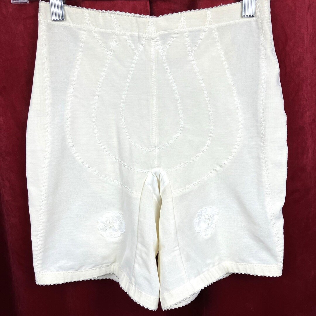 XL Vintage Vanity Fair Lace Roses Bottom Girdle W Garter Clips Sissy ...