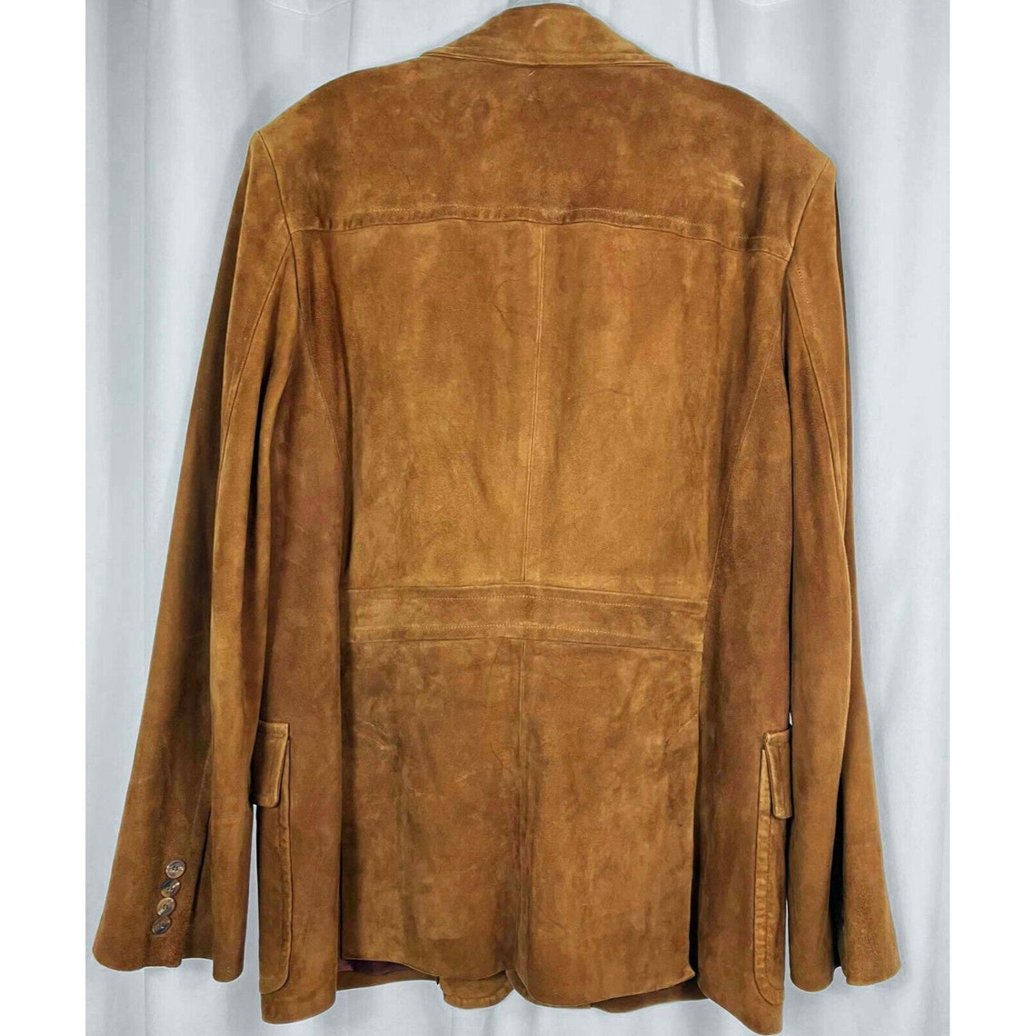 44 Peruvian Connection Men's Suede Jacket Brown Safari 2 Button - Etsy