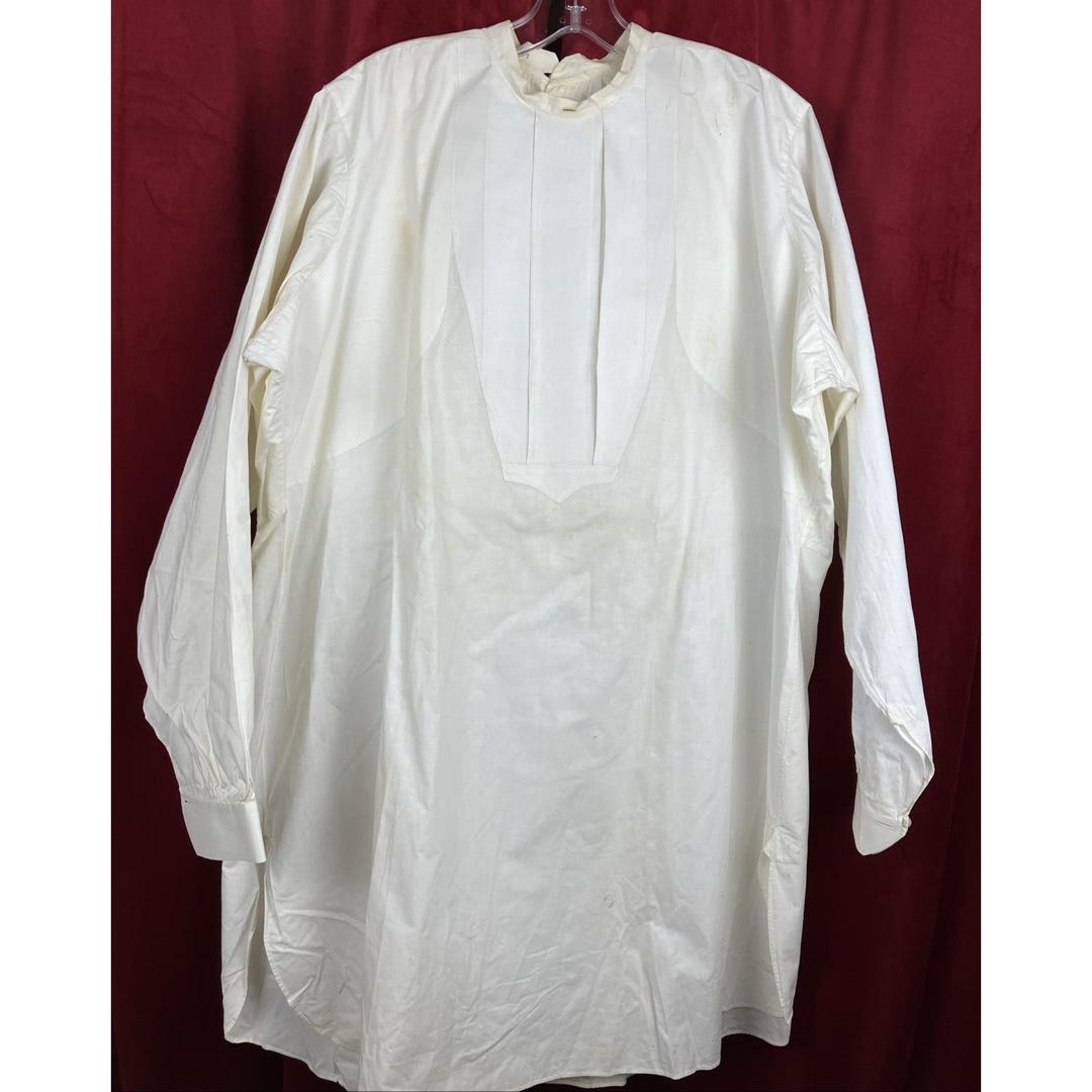 15 3/4 55 Chst Original Starch Bib Mid Late Victorian White Formal ...