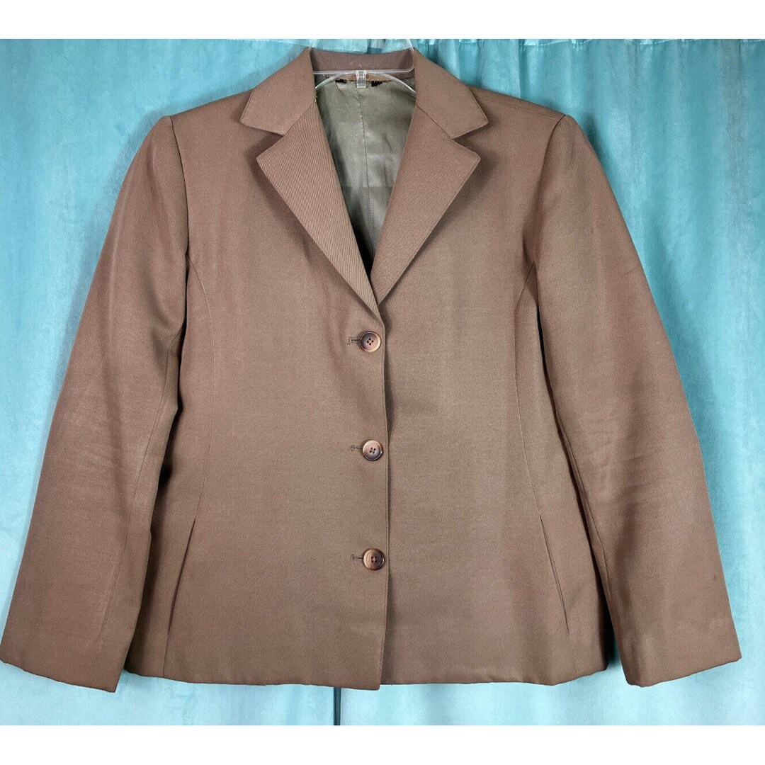 Rare Halston Braniff Airlines Taupe Jacket Stewardess Flight Attendant ...